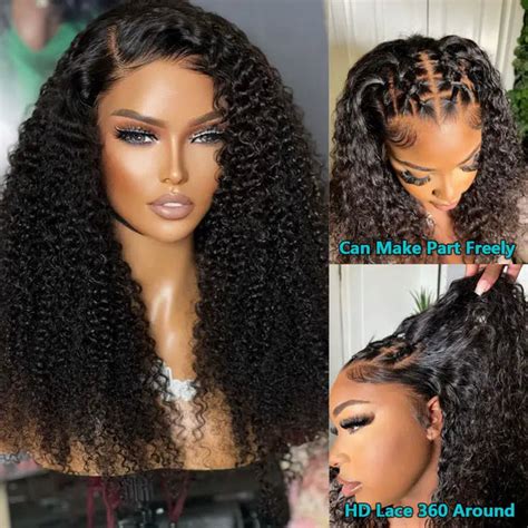Kinky Curly 360 Lace Front Wig 100 Human Hair For Women Ashimary Hair
