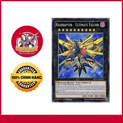 Thẻ Bài Yugioh Chính Hãng Raidraptor Ultimate Falcon Shopee Việt Nam