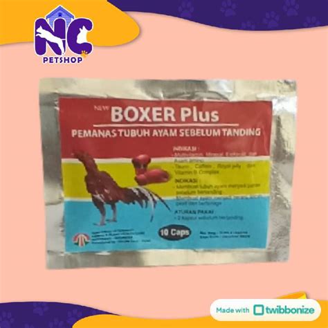 Jual Boxer Plus 10 Capsul Pil Pemanas Tubuh Ayam Aduan Menjadi Lincah
