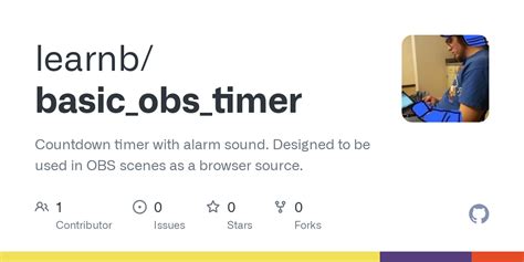 GitHub Learnb Basic Obs Timer Countdown Timer With Alarm Sound Designed To Be Used In OBS