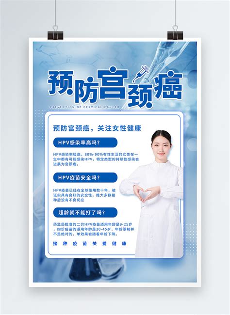 Blue Cervical Cancer Prevention Poster Template Imagepicture Free