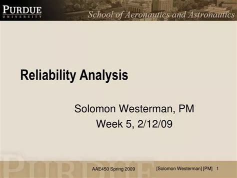 ppt reliability analysis powerpoint presentation free download id