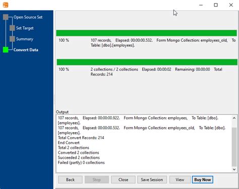 Copy Data From Multiple Mongodb Collections To 1 Sql Server Table