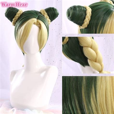 Anime Jojos Bizarre Adventure Kujo Jolin Cosplay Wig Jolyne Cujoh Jojo