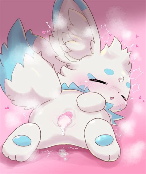 Rule 34 Badwingm Blue Body Blue Fur Blush Bodily Fluids Closed Eyes