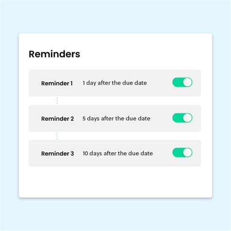 automated payment reminders conta