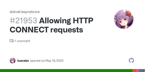 Allowing CONNECT Requests Issue Dotnet Aspnetcore GitHub