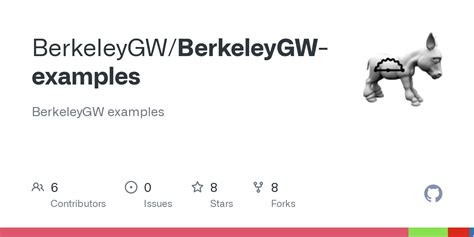 GitHub BerkeleyGW BerkeleyGW Examples BerkeleyGW Examples
