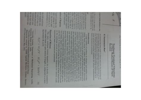 Pdf Nonlinear Torsional Vibrations Of Thin Walled Beams Of Open Section