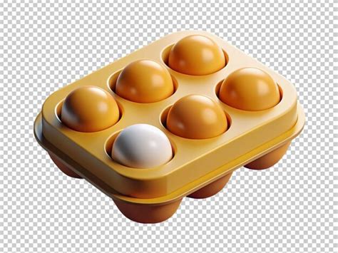 Premium PSD Egg Tray 3d