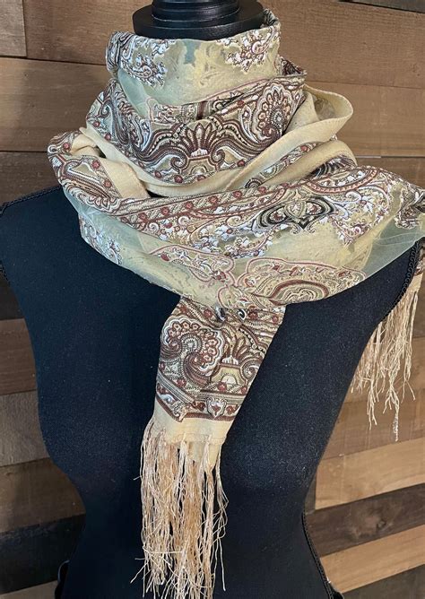 Tasha Polizzi Bandana Scarf Cream Wisemans Western