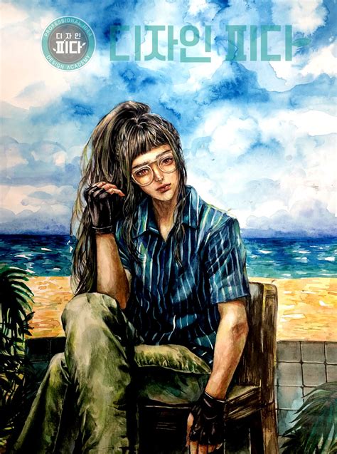 디자인피다 미술학원 애니메이션 일러스트도 역시 디자인 피다 예비반 학생작입니다 개성있게