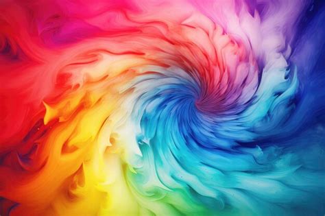 Premium Photo Vibrant Tie Dye Spiral Patterns In Abstract Colors