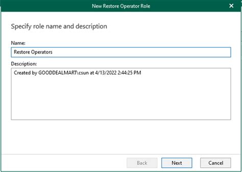 How To Add Restore Operator Role For The Veeam Backup For Microsoft V Cary Sun