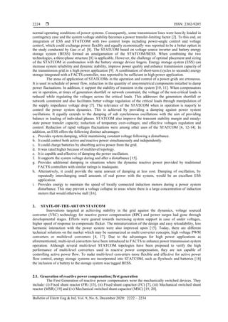 Application Of Static Synchronous Compensator And Energy Storage System For Power System