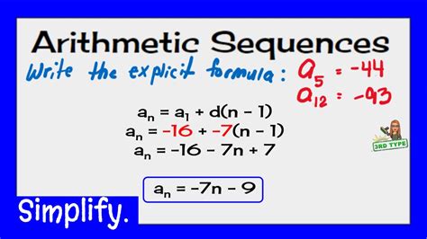 PPT Sept 15 Arithmetic Sequences Using 2 Points PowerPoint Presentation ID 11626180