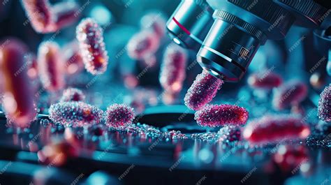 Microorganisms In Forensic Microbiology Depicted In A 3d Microscope