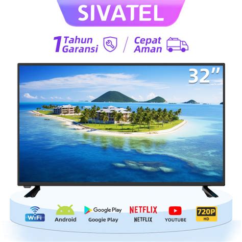 Sivatel TV LED Smart 32 inch tv Digital 32/30 inch tv Android Televisi ...