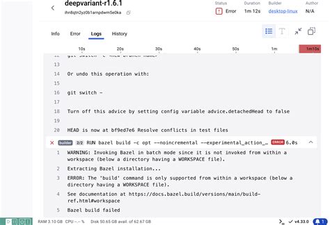 troubleshooting dockerfile for deepvariant on mac m1 issues with bazel