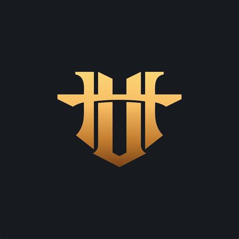 Premium Vector Initial Hu Uh H U Monogram Logo Template Initial Based