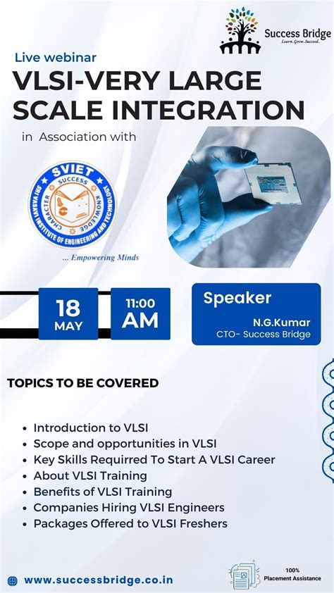 Success Bridge On Linkedin Vlsi Webinar Engineering Techcareers Srivasaviinstitute