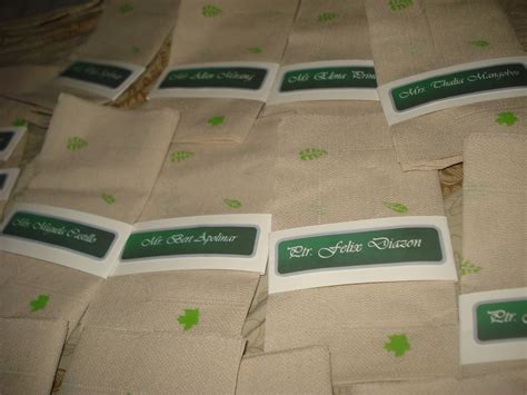 Tipid Party DIY Personalized Table Napkin Cum Placecard
