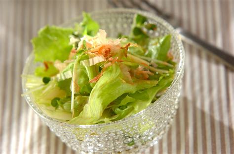 シャキシャキレタスのサラダ（副菜）レシピ・作り方 E・レシピ