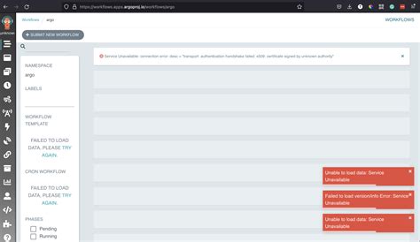 Demo Environment Does Not Seem Functional Issue 7742 Argoproj Argo