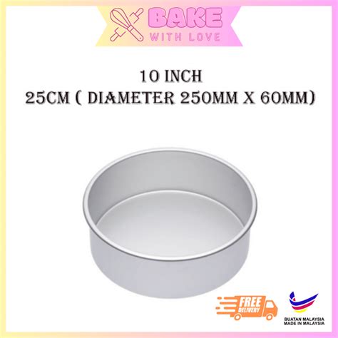 Aluminium Round Deep Cake Bake Mould 6 7 8 9 10 Inch Loyang