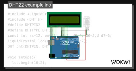 DHT22 Example Ino Wokwi ESP32 STM32 Arduino Simulator