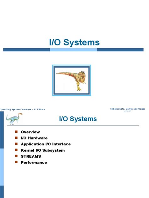 Unit 4 Io Systems Pdf Operating System Inputoutput