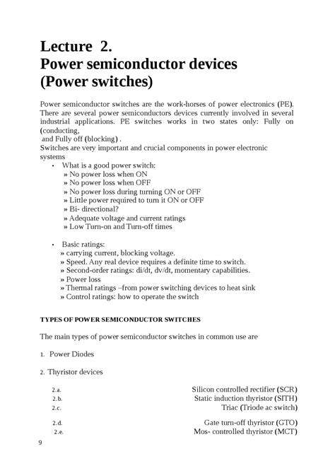 Introduction To Power Electronics Docsity