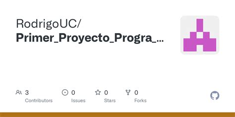 GitHub RodrigoUC Primer Proyecto Progra III