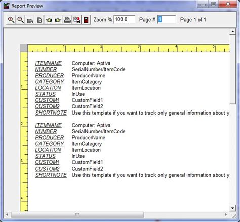 Tour Print Data Organize Database Reports
