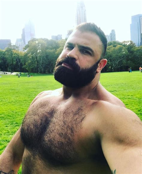 Chilling Hairy Hunks Bearded Men Hot Hairy Muscle Men