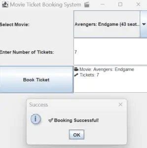 Movie Ticket Booking System Using Java With Complete Source Code CodeWithCurious