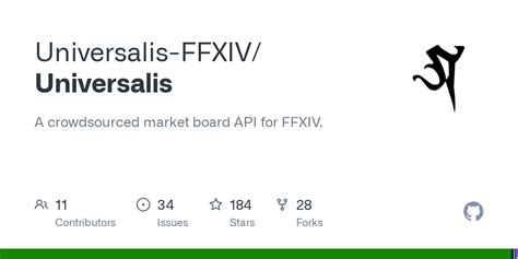 GitHub Universalis FFXIV Universalis A Crowdsourced Market Board API