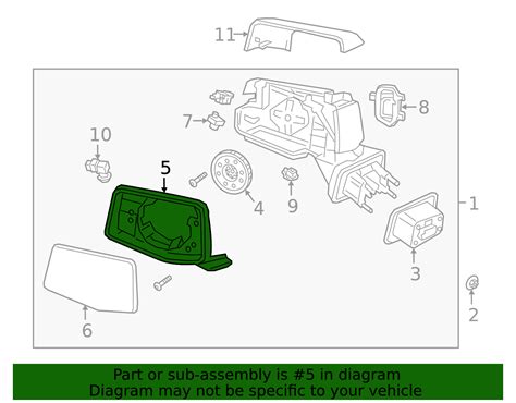 2019 2025 Gm Driver Side Door Mirror Housing Bezel 84575673 Oem Parts
