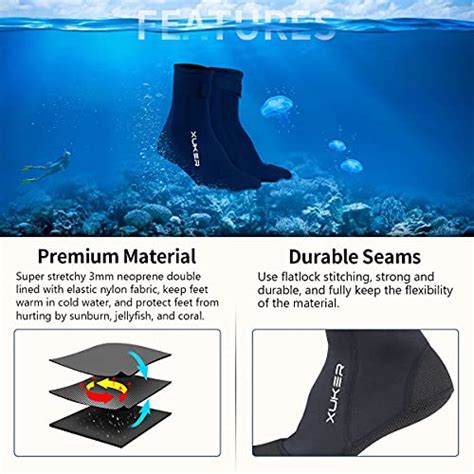 Xuker Neoprene Socks 3mm Beach Volleyball Sand Soccer Socks Water