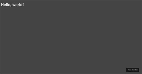 Ronyeh Simple Typescript Library Hello Codesandbox