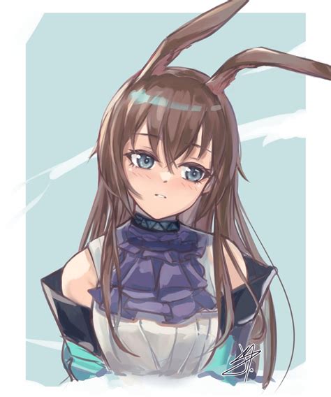 Amiya Arknights Drawn By Lolifreak Danbooru