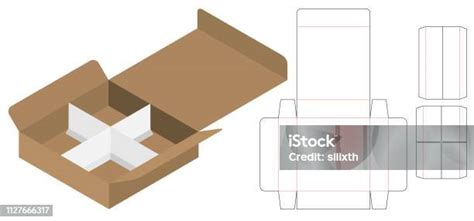 상자 포장 다 잘라 템플릿 디자인 3 차원 모형 0명에 대한 스톡 벡터 아트 및 기타 이미지 0명 3차원 형태 가방 Istock