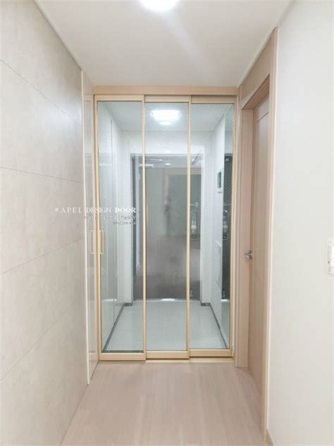 순천 신대9차 25평 B타입 슬림3연동 골드현관중문 Door Type 에펠디자인도어