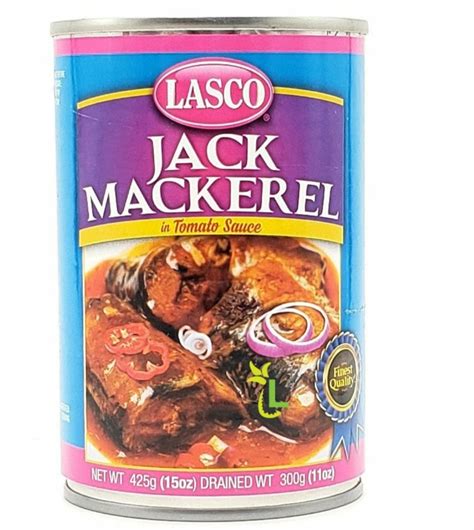 Lasco Jack Mackerel Tomato Sauce 425g Large Jamrock Goodies Llc