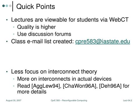 Ppt Cpre Coms 583 Reconfigurable Computing Powerpoint Presentation