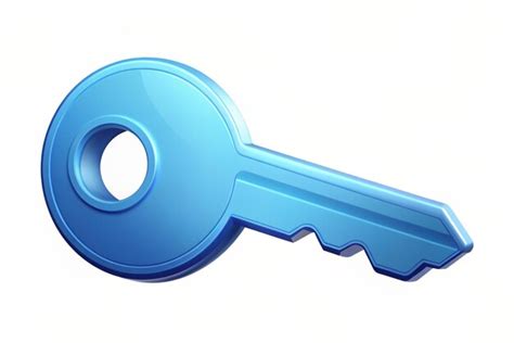 3d Key Icon Isolated On White Background Trendy And Modern Vector In 3d