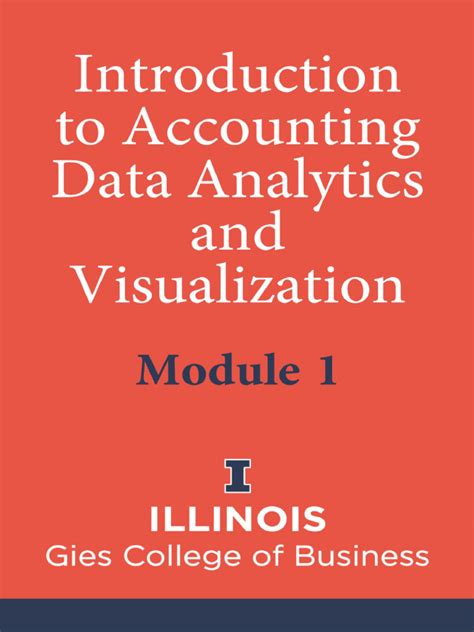 Introduction To Accounting Data Analytics And Visualization Module 1