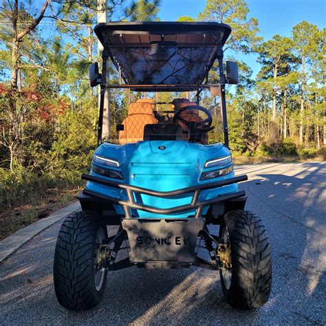 2025 Sonic Ev Lifted 6p Blue South Walton Carts