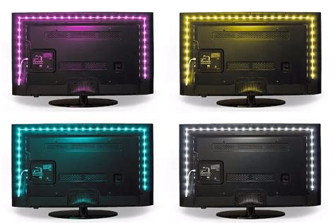 5 Volt Usb Led Strip 5050 Rgb Tv Background Light Kit With 17key Rf