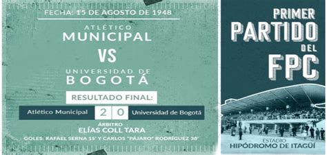 Ya son 75 años del primer partido profesional de la Liga Colombiana